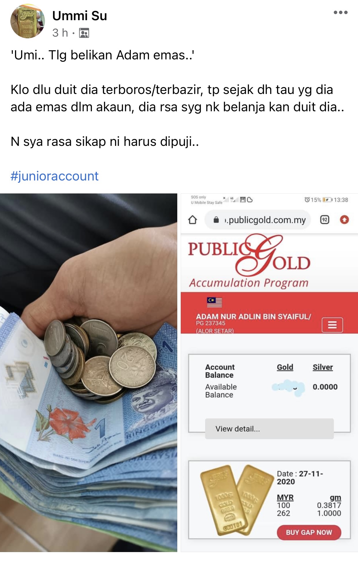 5 Tempat Simpanan Anak dan 5 Kelebihan Akaun Emas Anak - The Ainin Sofia